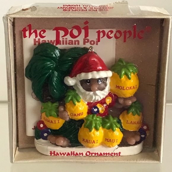 Holiday | Joseph K Co 1996 Hawaiian The Poi People Christmas Ornament ...